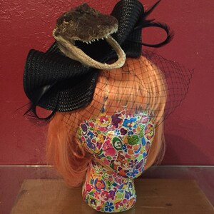 Alligator Swamp Monster Voodoo Oddity Headpiece Reptile Shaman ...