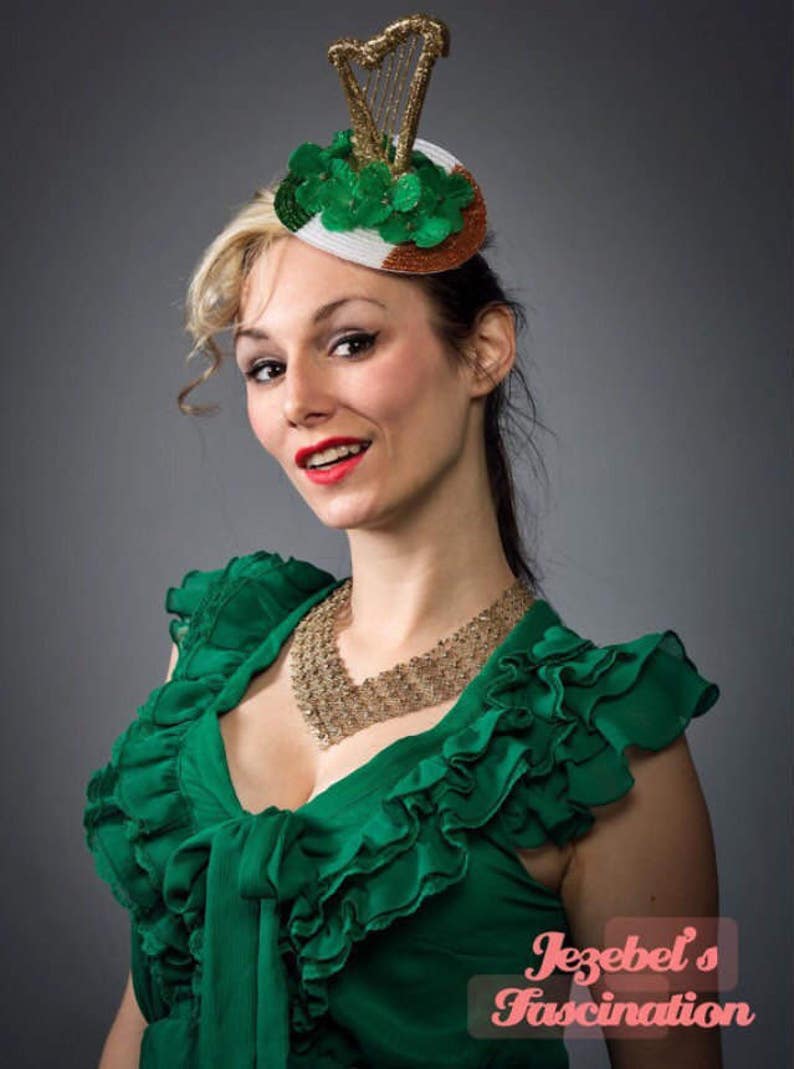 Jamo Irish Whisky Shamrock Fascinator Clover St. Patrick's - Etsy
