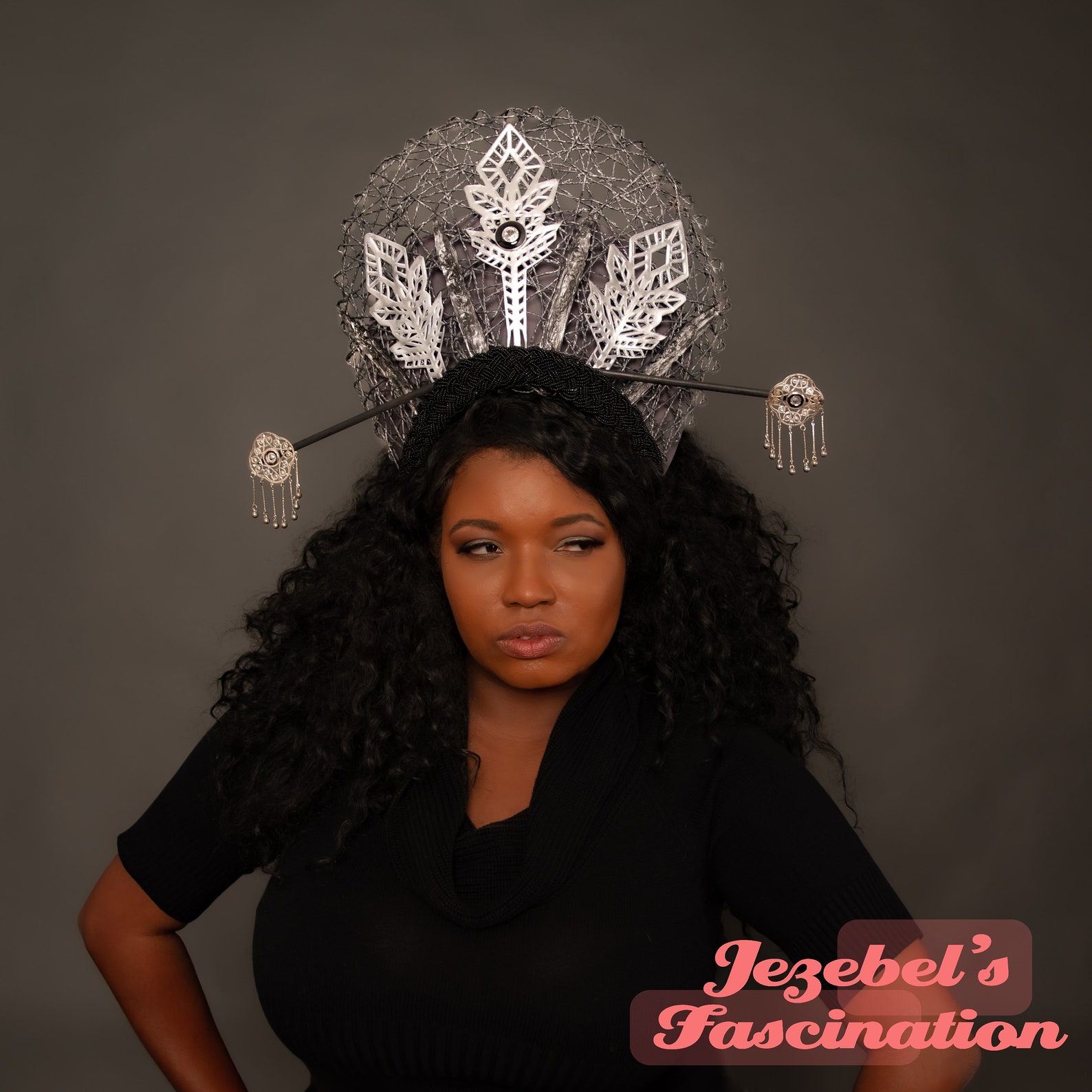 Alien Borg Queen Crown, Sci Fi Costume, Gothic Chain Headdress ...