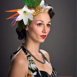Tiki Hat Jungle Cruise, Straw Pineapple Canoe Flower, Boat Coconut ...