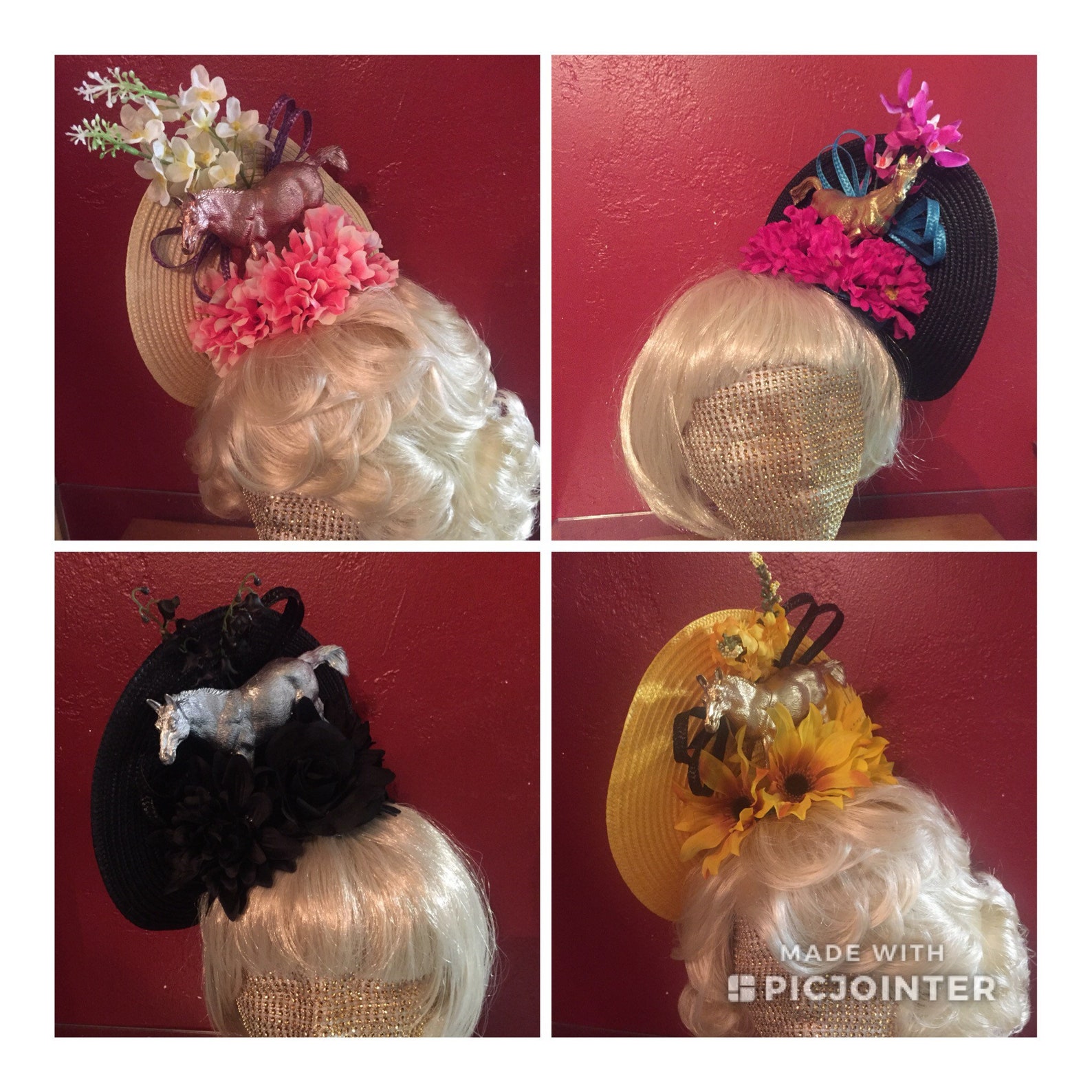Kentucky Derby Horse Lemon Yellow Unique Ascot Fascinator Conceptual ...