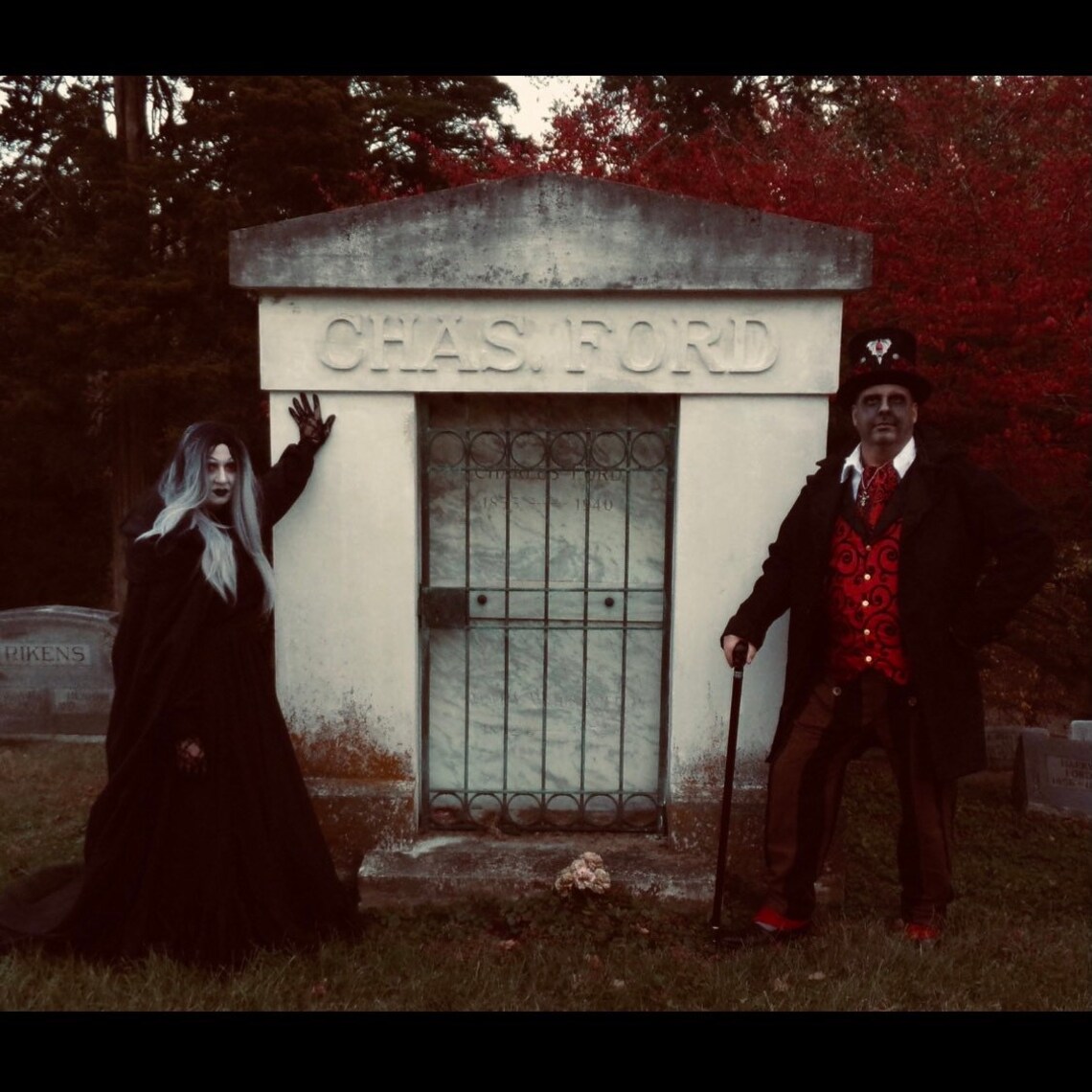 Vampire Mens Velvet Top Hat WGT Victorian Weeper Funeral - Etsy