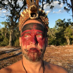 Alligator Swamp Monster Voodoo Oddity Headpiece Reptile Shaman ...