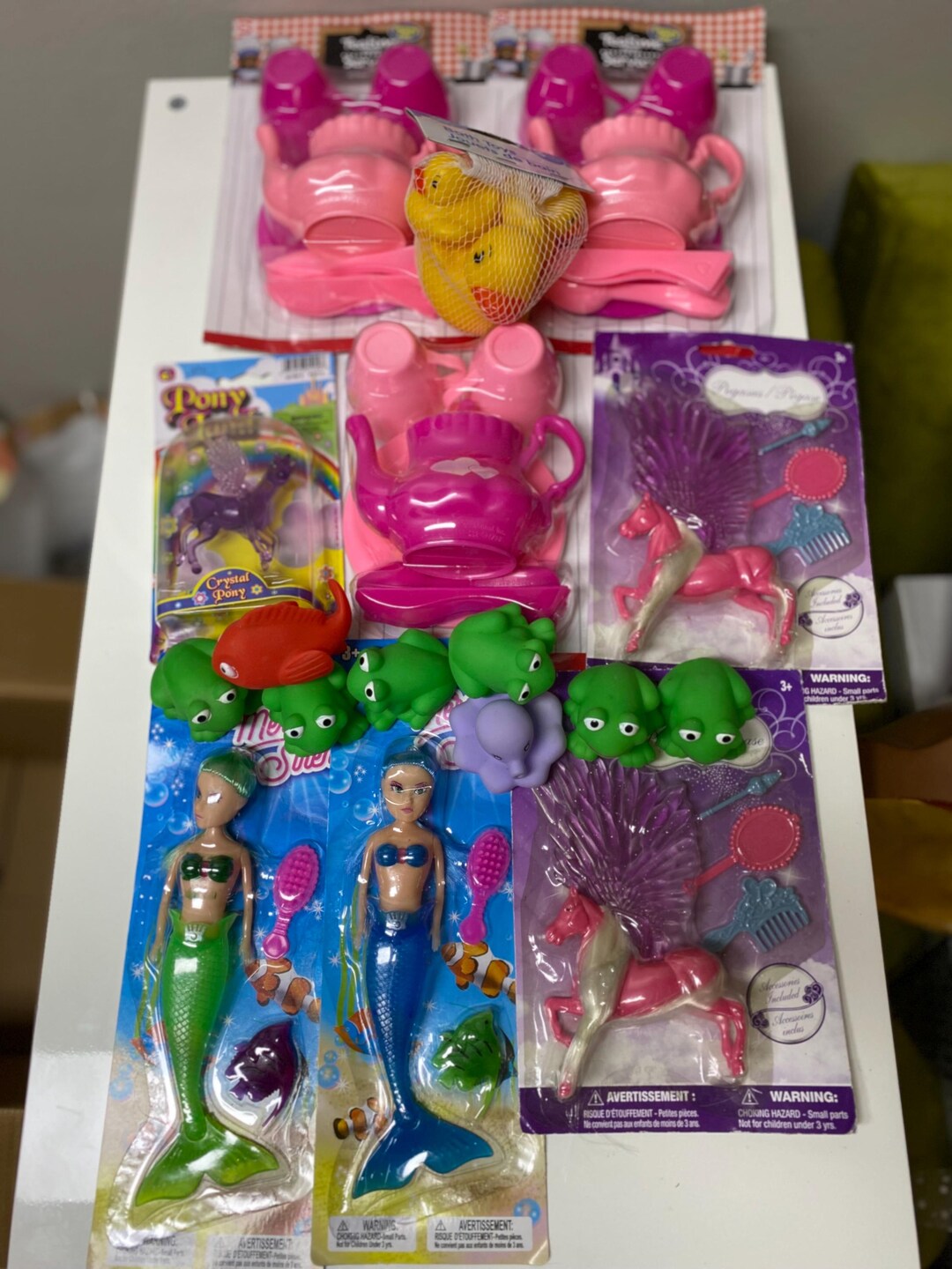 Bundle Tea Set Girly Toys, Lot Pegasus Mermaid Rubber Ducky, Bulk ...