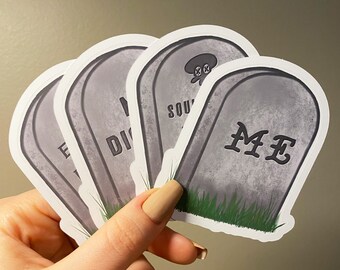 Tombstone Headstone Gravestone RIP Grave Decal Car - Etsy