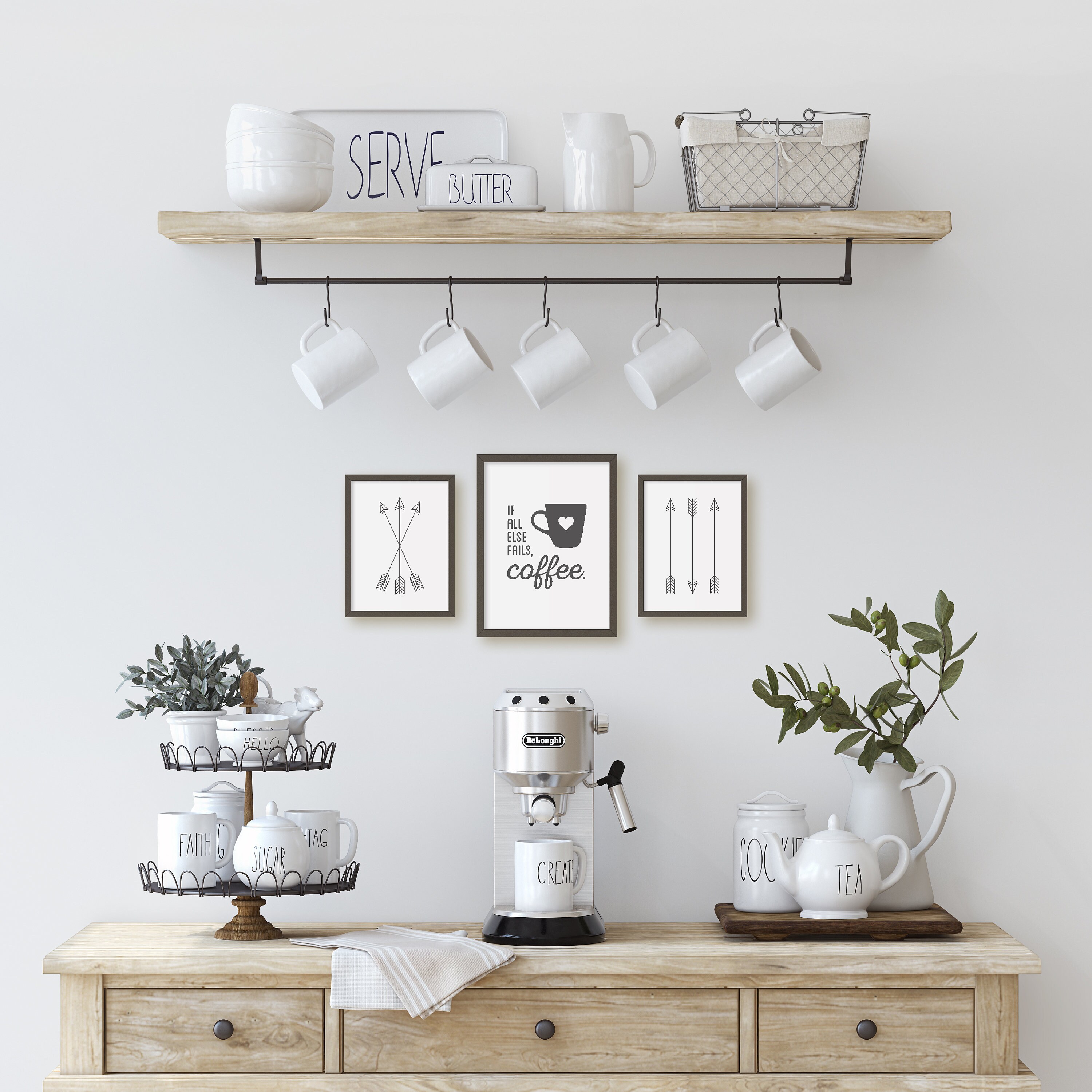 Coffee Signs, Coffee Station, Kitchen Printable, Kitchen Decor, Coffee ...