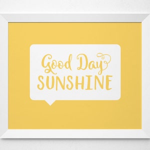 Sunshine Printable, Song Lyrics, Nursery Yellow, Bright Wall Art ...