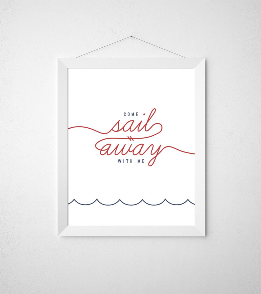 Nautical Art Red, Sail Away, Red and Navy, Nautical Baby, Navy and Red ...