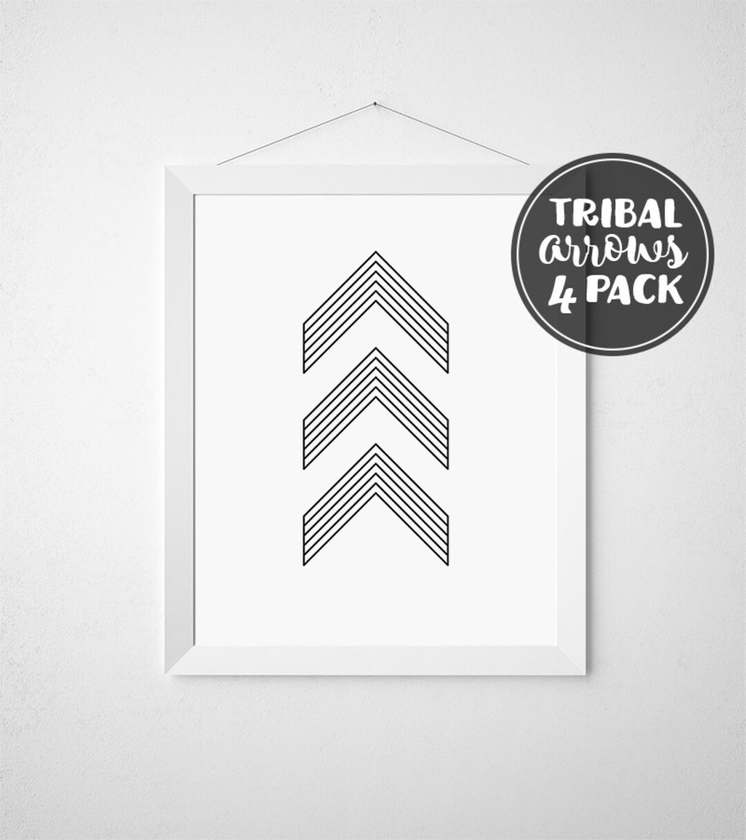 Chevron Art, Printable Wall Decor, Black and White, Minimalist Art ...