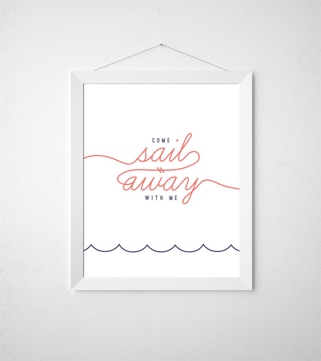 Coastal Art, Coral Printable, Ocean Quote, Coral Wall Art, Coral and ...