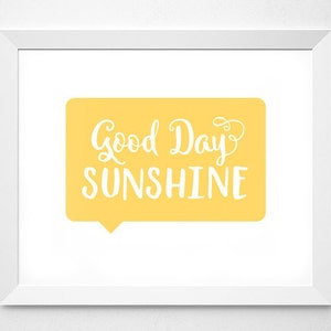 Sunshine Printable, Song Lyrics, Nursery Yellow, Bright Wall Art ...