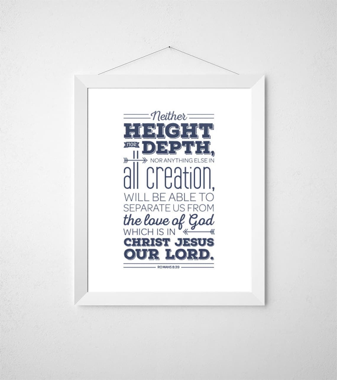 Navy Bible Verse Printable Verse Christian Art Bible Verse | Etsy