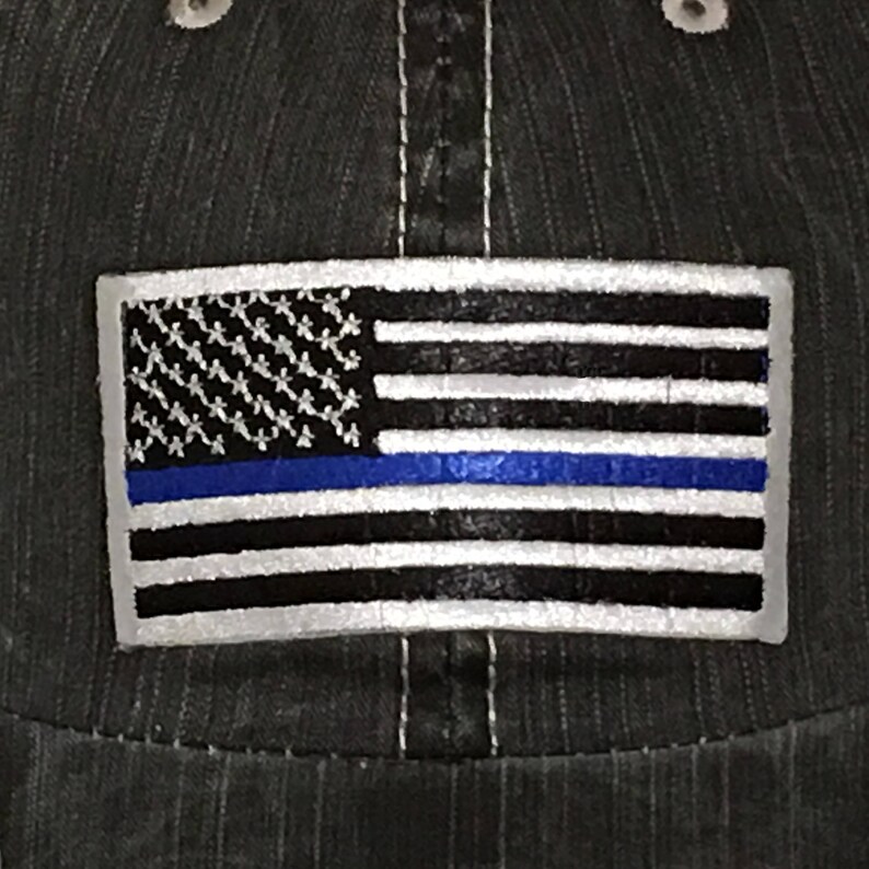 Men's Thin Blue Line Baseball Cap Embroidery Dad Hat Police Officer ...