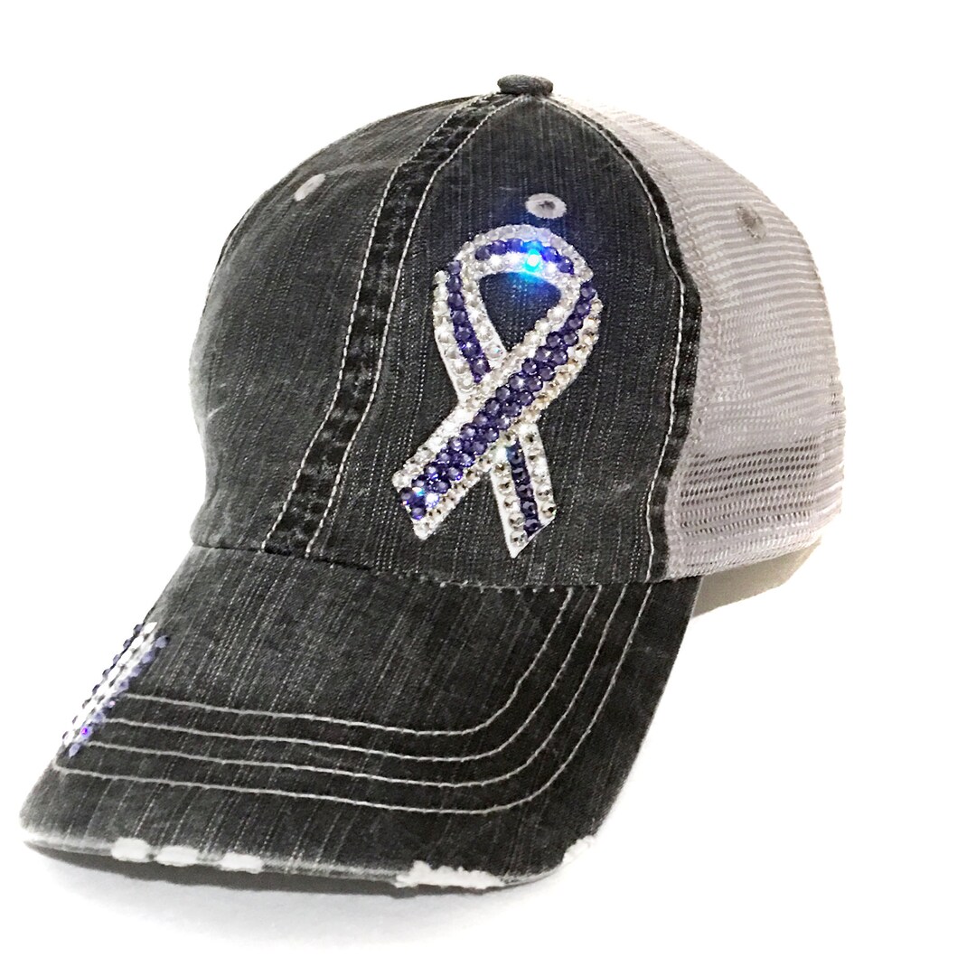 Alzheimers Support Dementia Support Alzheimers Gift Purple Ribbon Hat ...