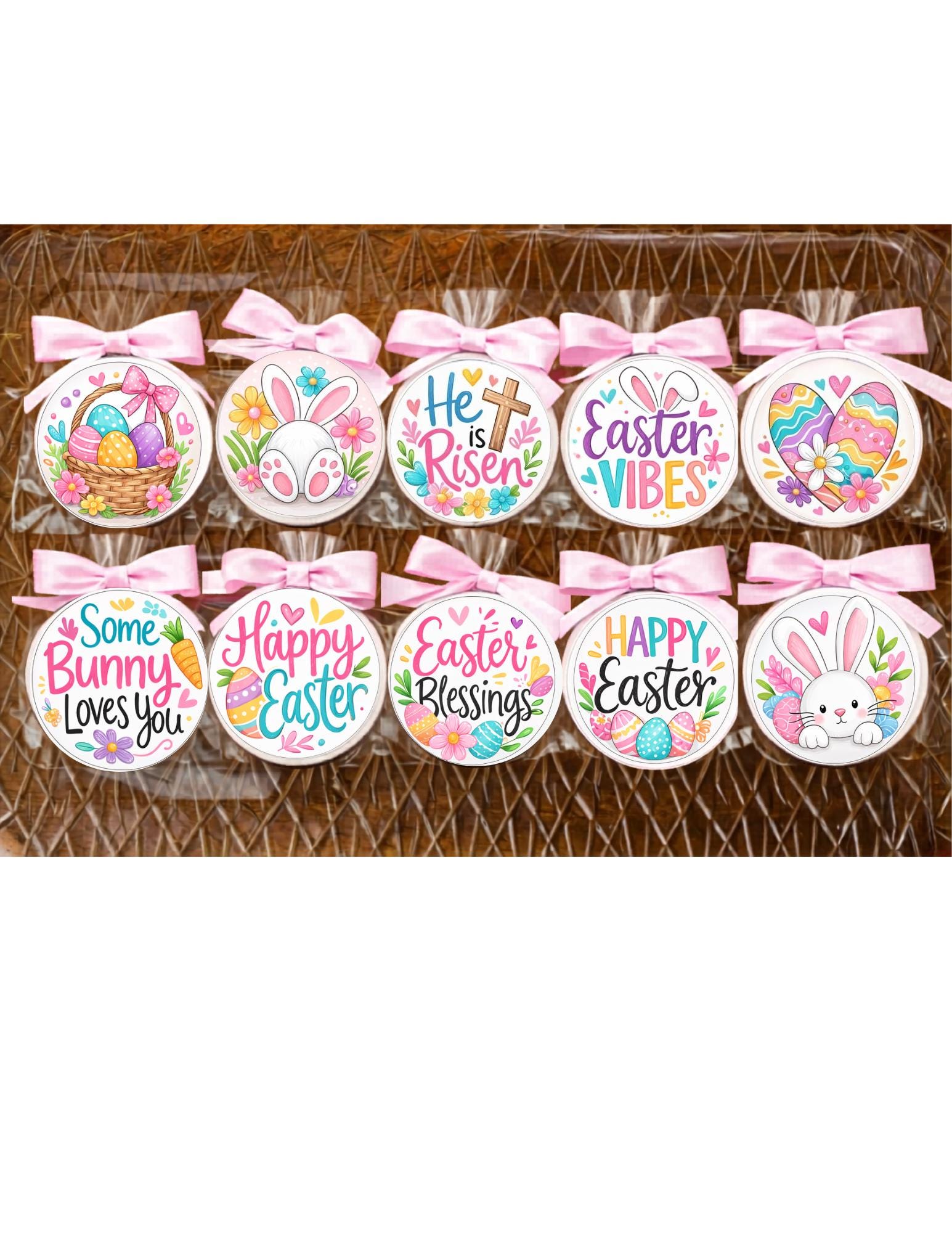 Printable Easter Cupcake/oreo Toppers 2 Inch - Etsy