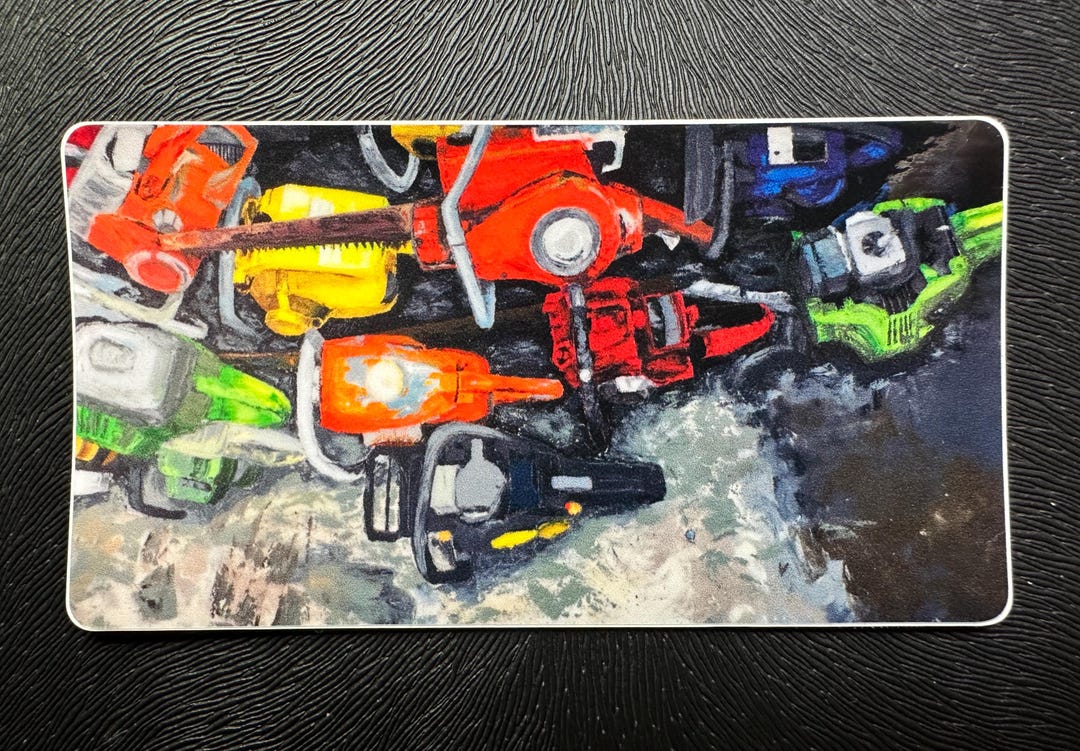 Chainsaw Sticker, Full Color Painting, High Quality - Etsy