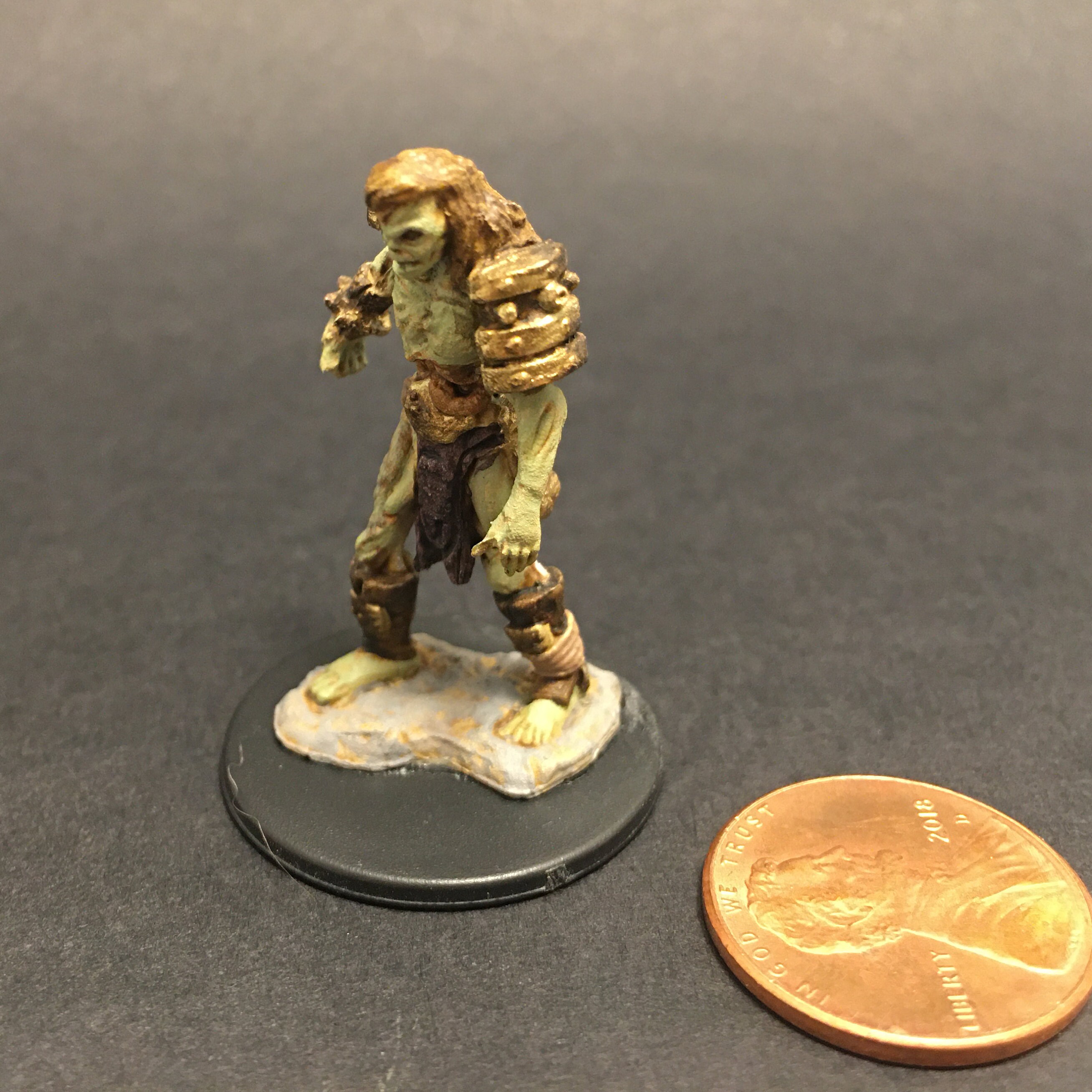 Zombie With Armor Painted Dnd Miniature - Etsy
