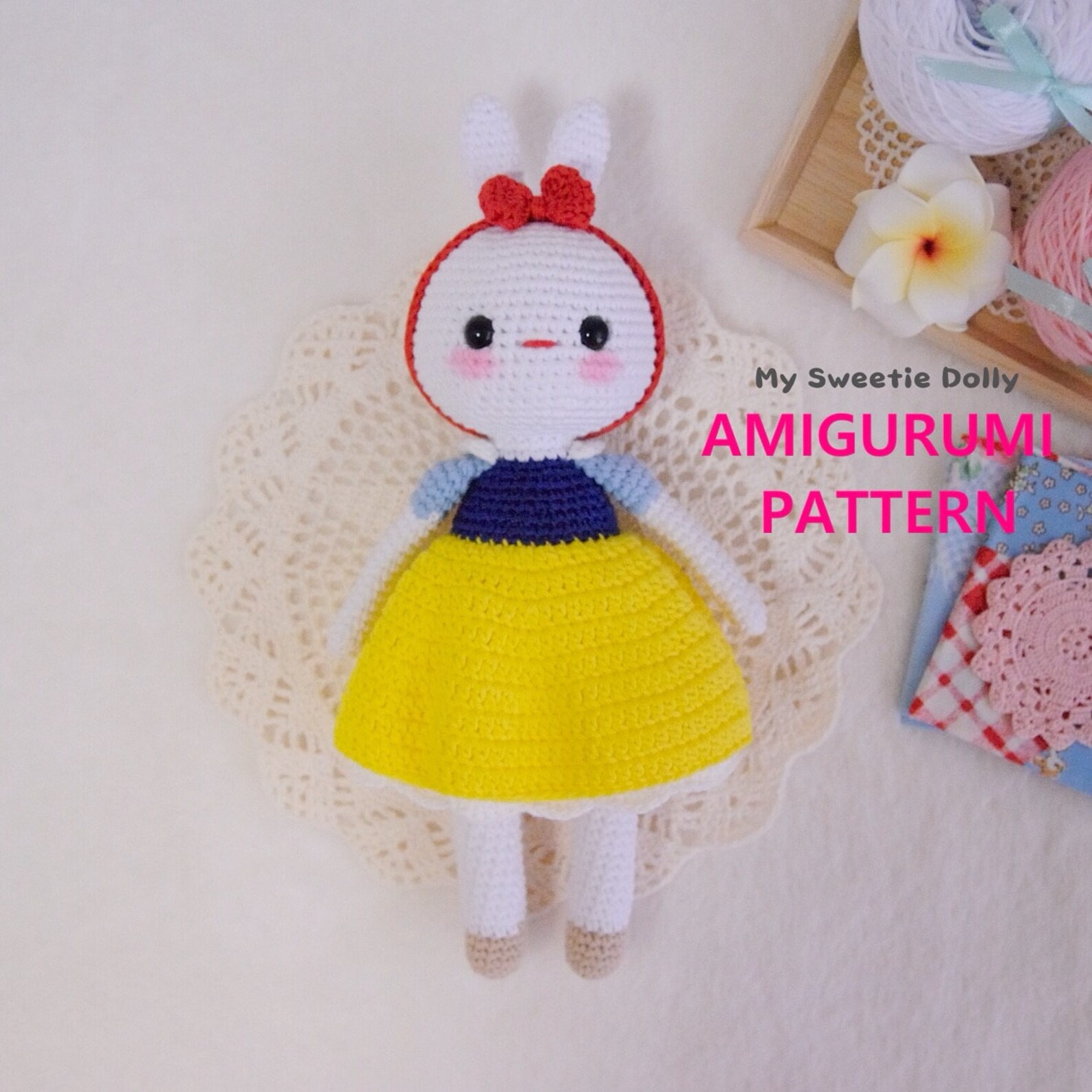 Cotton Candy Bunny - Snow White // AMIGURUMI PDF PATTERN - Etsy