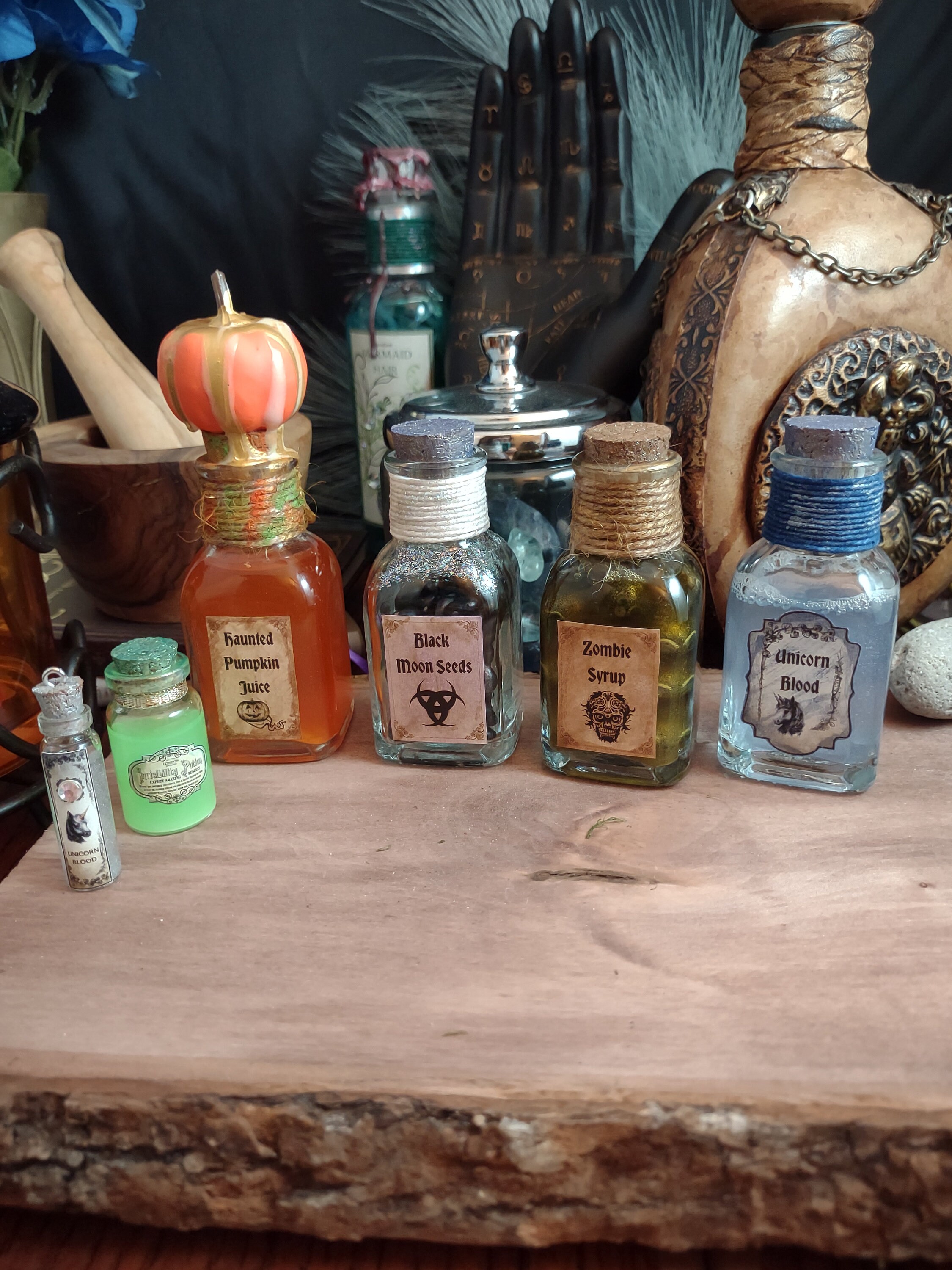 Mermaid Hairpotion Magic Apothecary Herbology Glass Bottle Prop ...