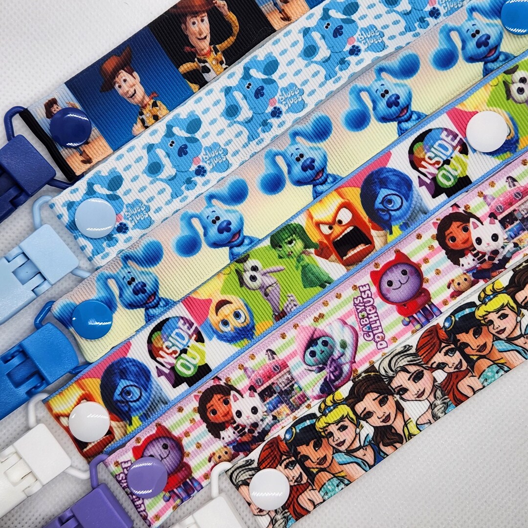CARTOON CHARACTERS 8 - Dummy Clip / Pacifier Clip / Dummy Clips / Clip ...