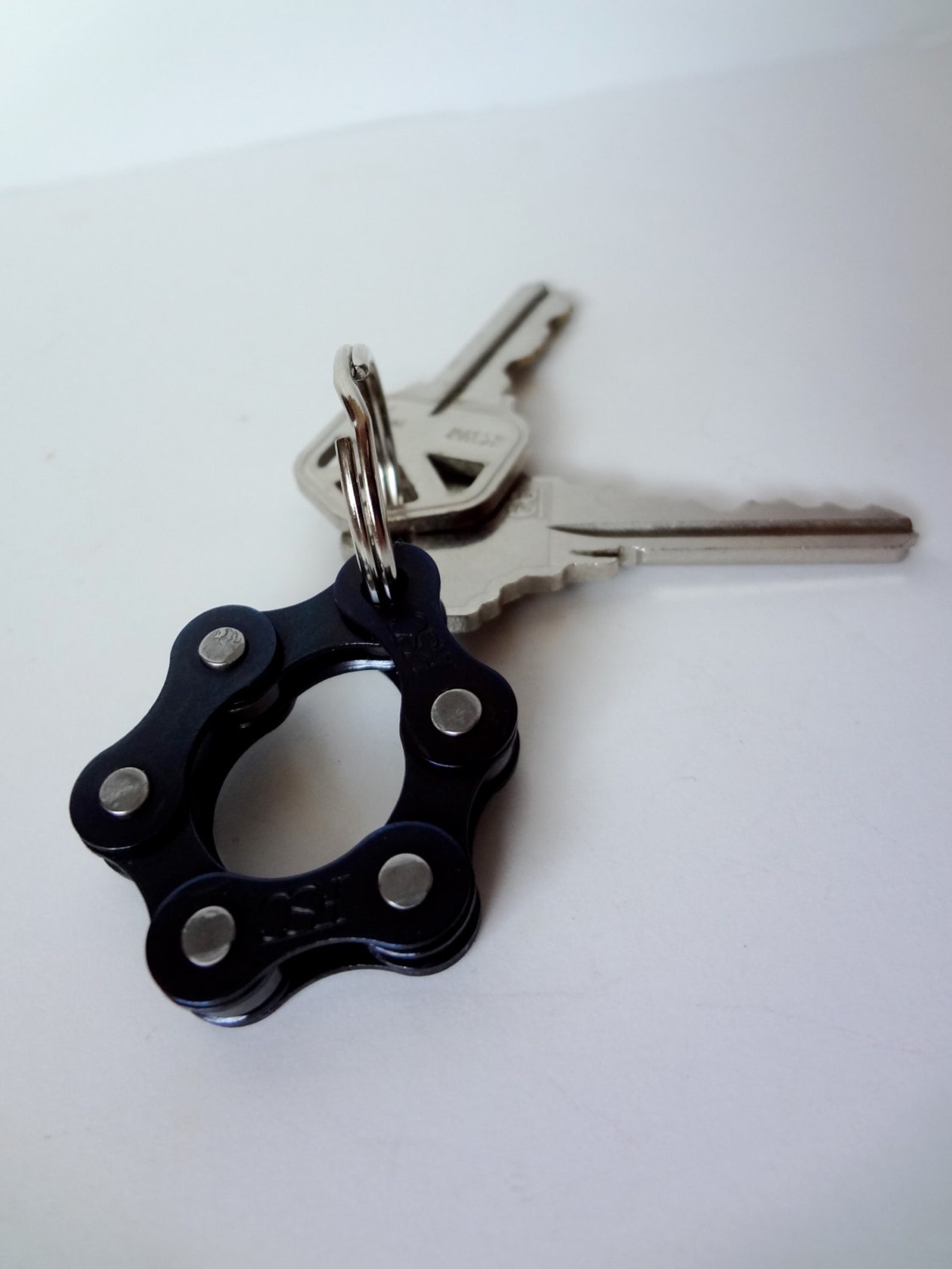 Recycled Bicycle Chain Key Ring Bicycle Jewelry Cycling Gift - Etsy ...