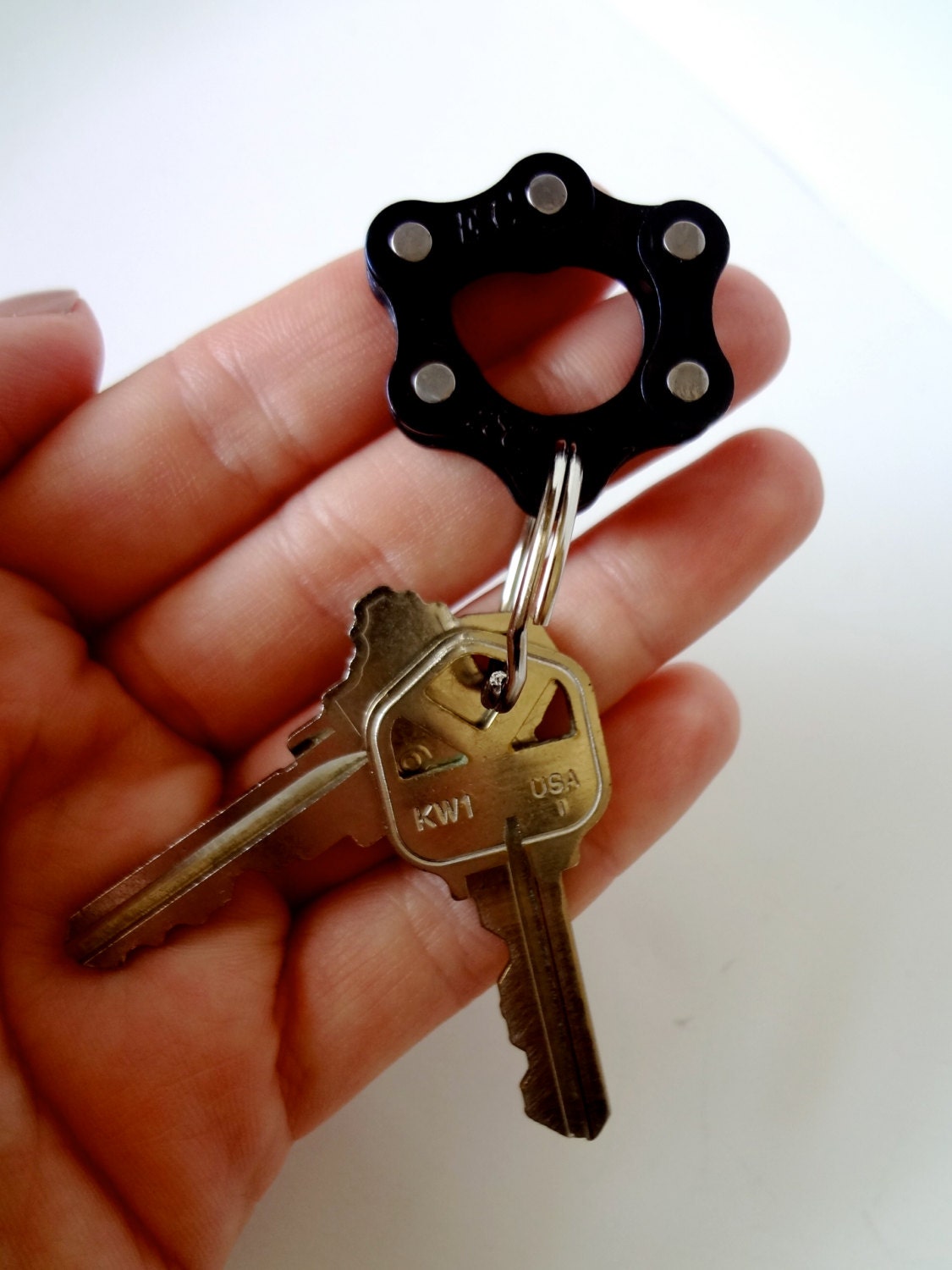 Recycled Bicycle Chain Key Ring Bicycle Jewelry Cycling Gift - Etsy ...