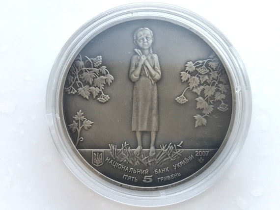 Ukraine 5 Hryven Coin Holodomor Genocide of the Ukrainian - Etsy Ireland