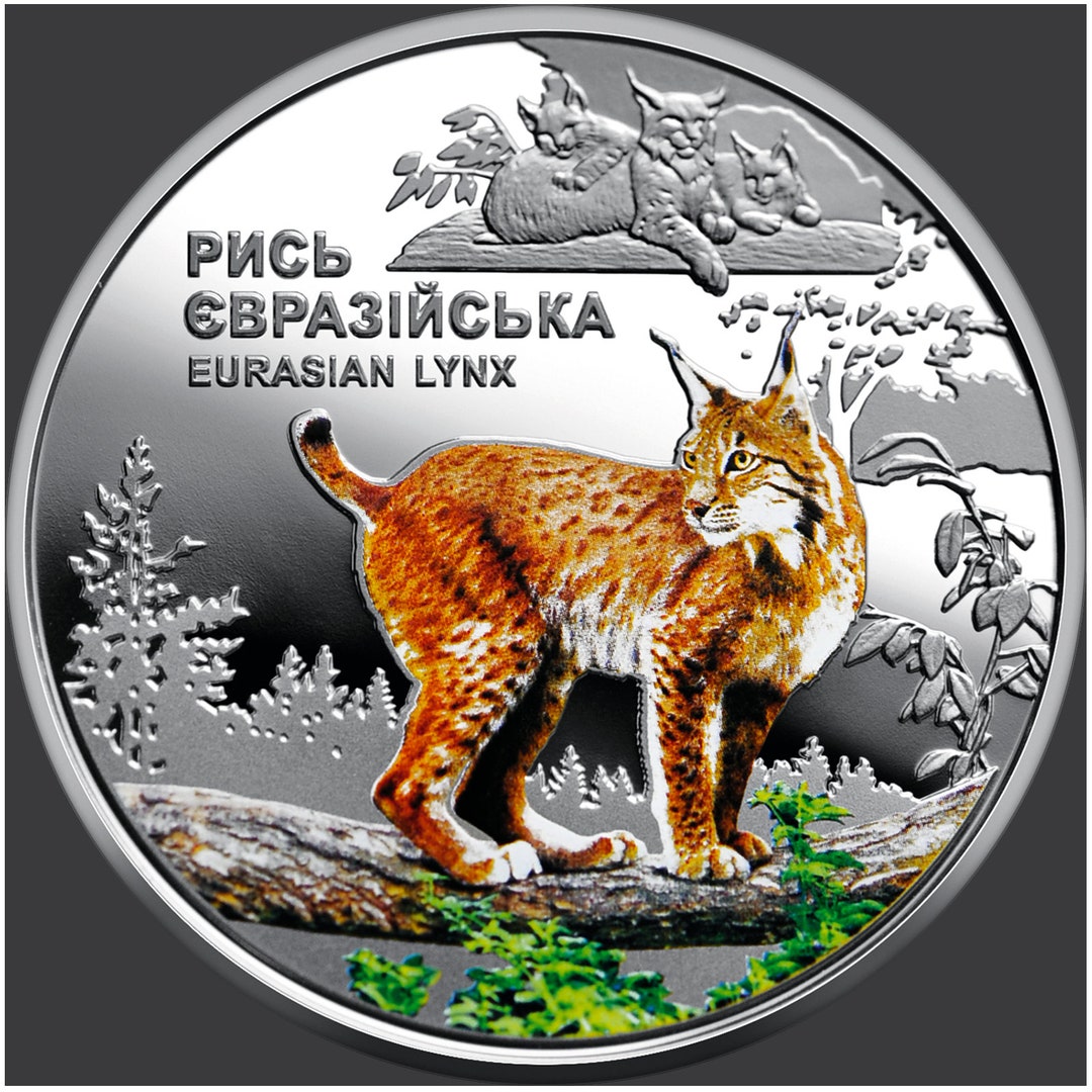 Ukraine 5 UAH Chernobyl Renaissance Eurasian Lynx Nickel - Etsy