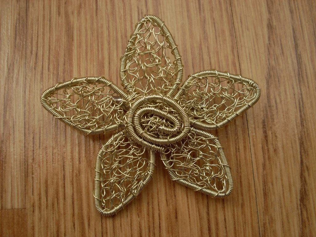 Crochet Wire Jewelry Crochet Wire Brooch Wire Brooch - Etsy