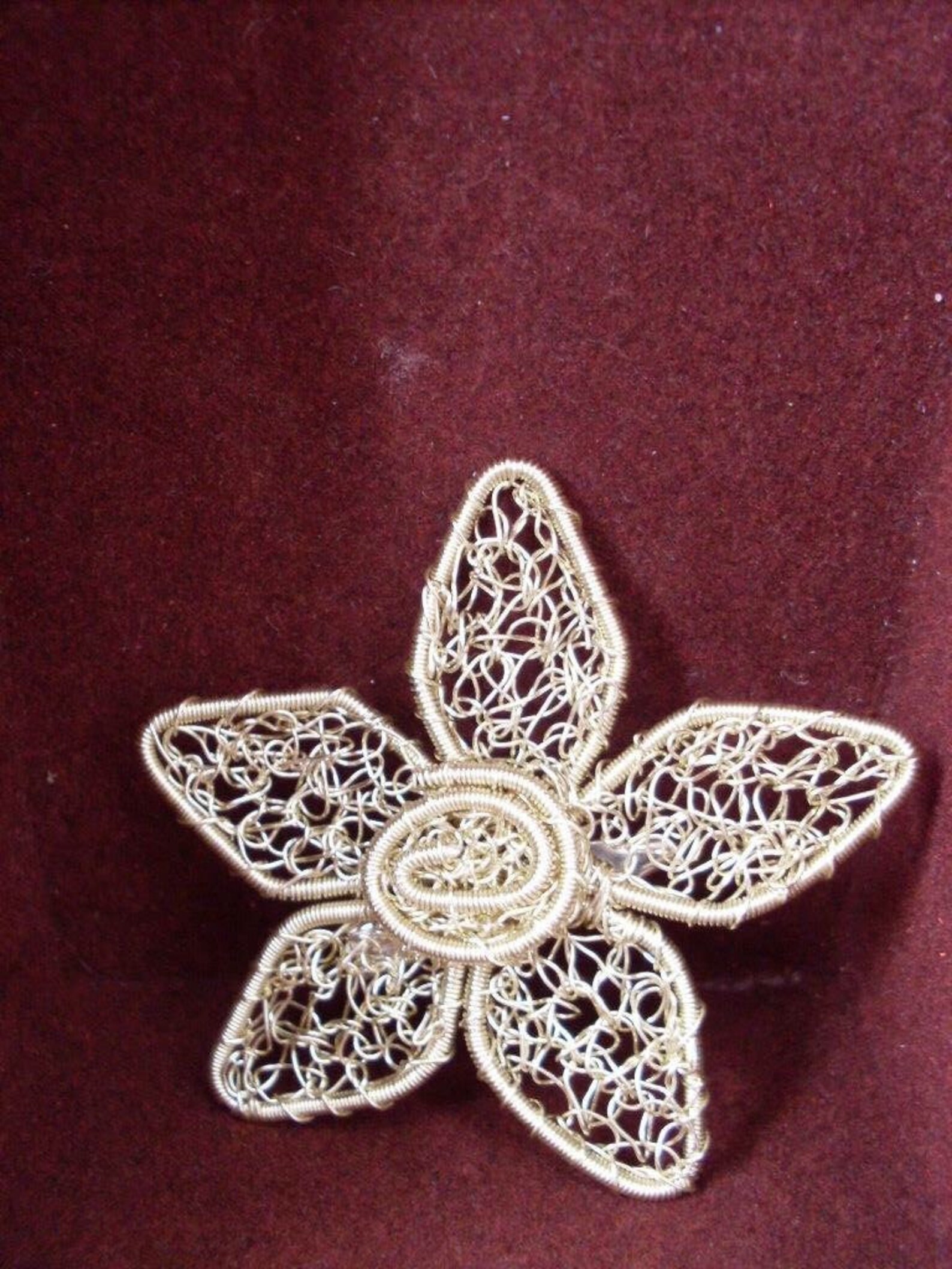 Crochet Wire Jewelry Crochet Wire Brooch Wire Brooch - Etsy