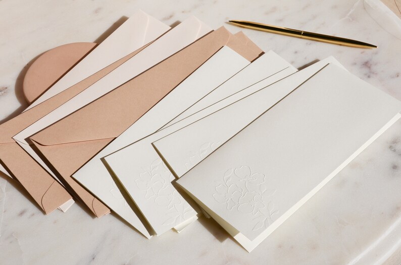 Embossed Floral Letters - Etsy