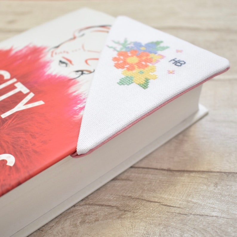 PDF Personalised Cross Stitch Corner Bookmark - Instant Download - Etsy