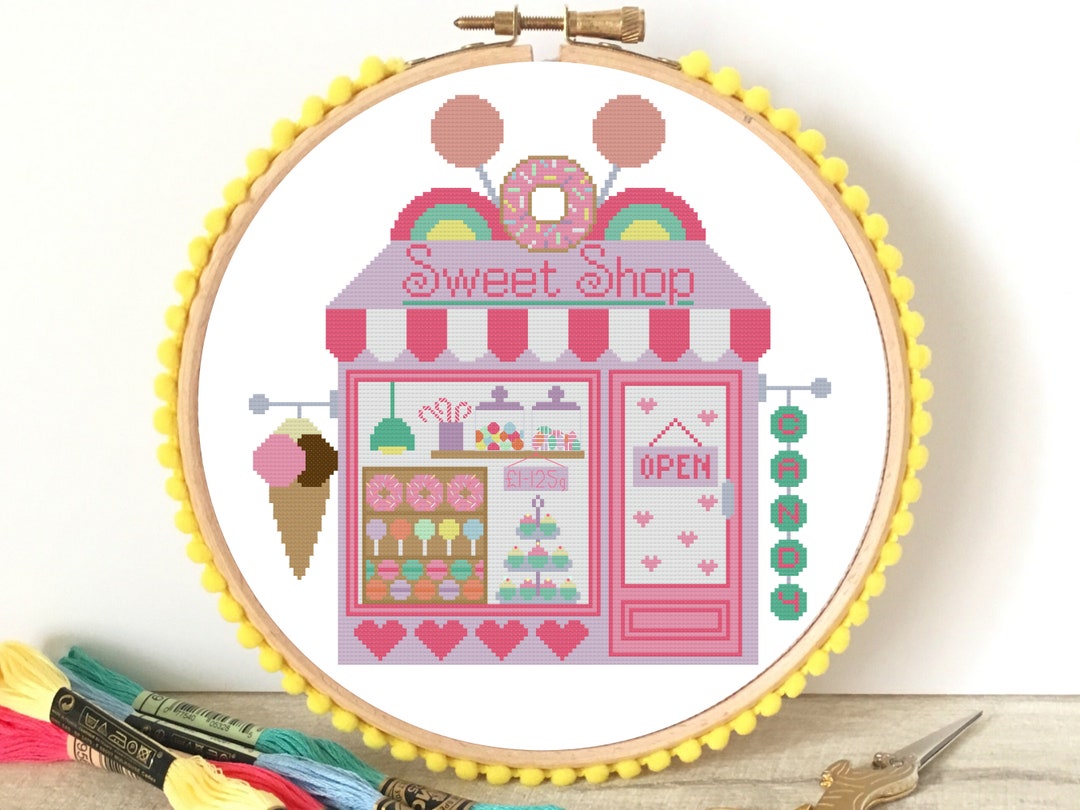 Sweet Shop PDF Cross Stitch Pattern - Etsy