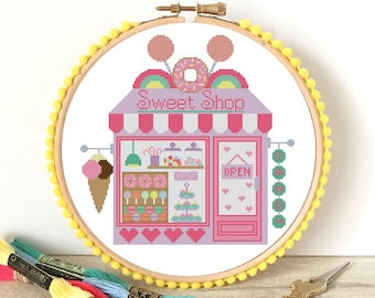 Sweet Shop Shelves Cross Stitch Pattern PDF - Etsy