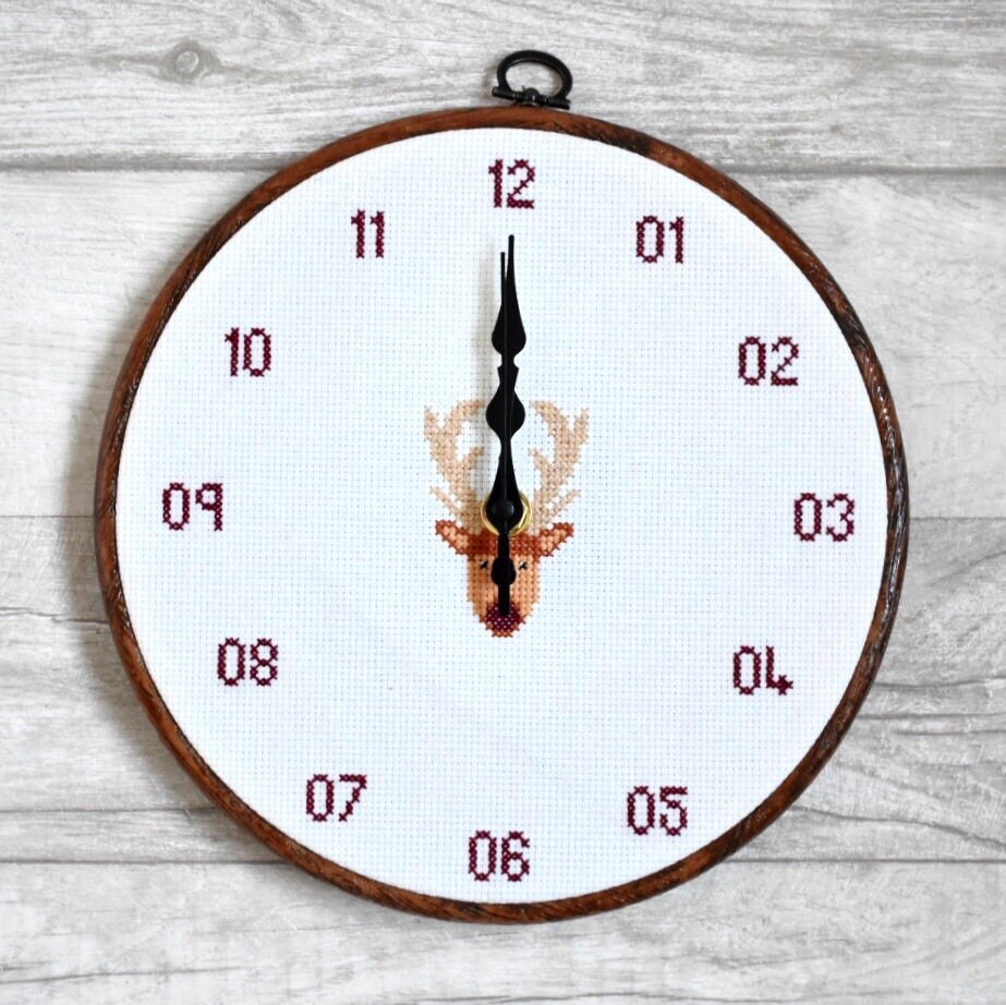 PDF Cross Stitch Clock Pattern - Etsy