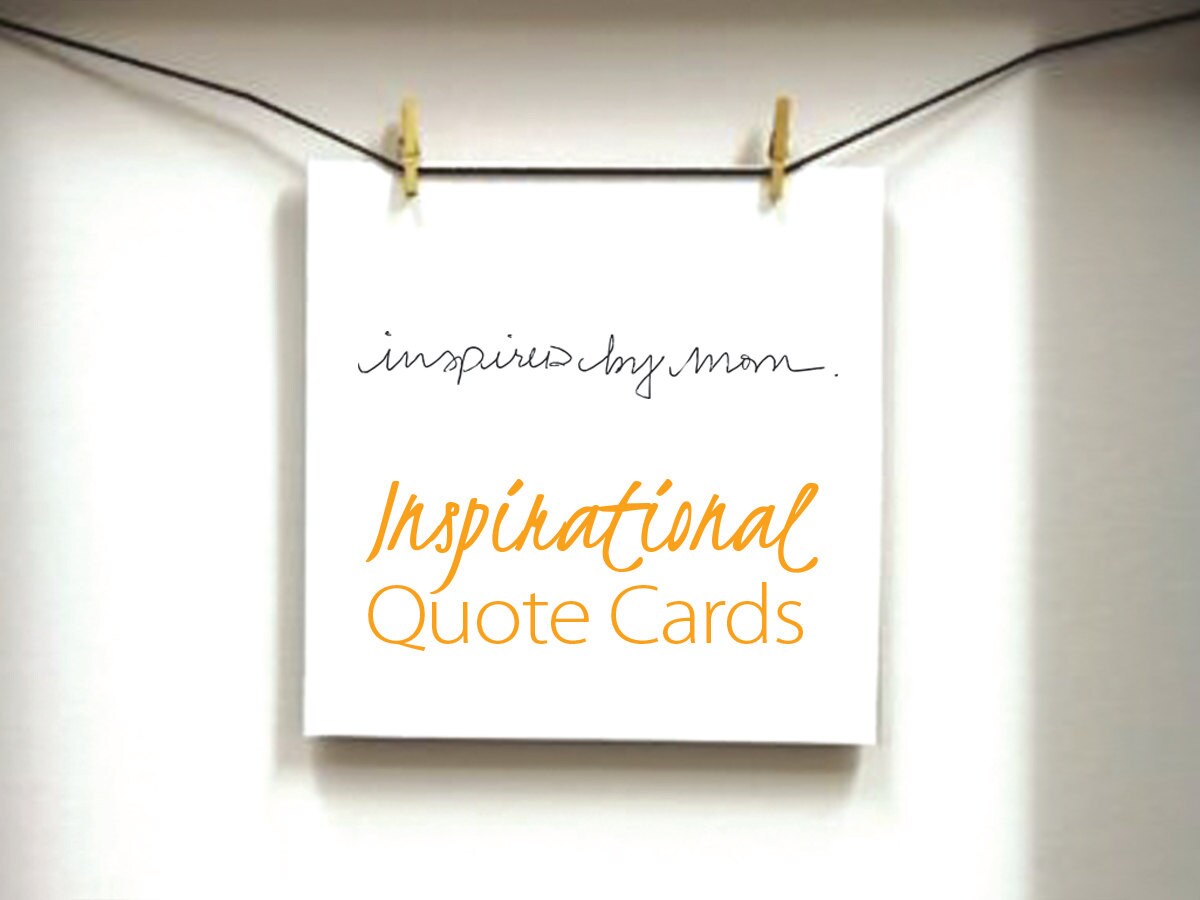 Inspiration Card Motivation Card Quote Card Printable Card | Etsy
