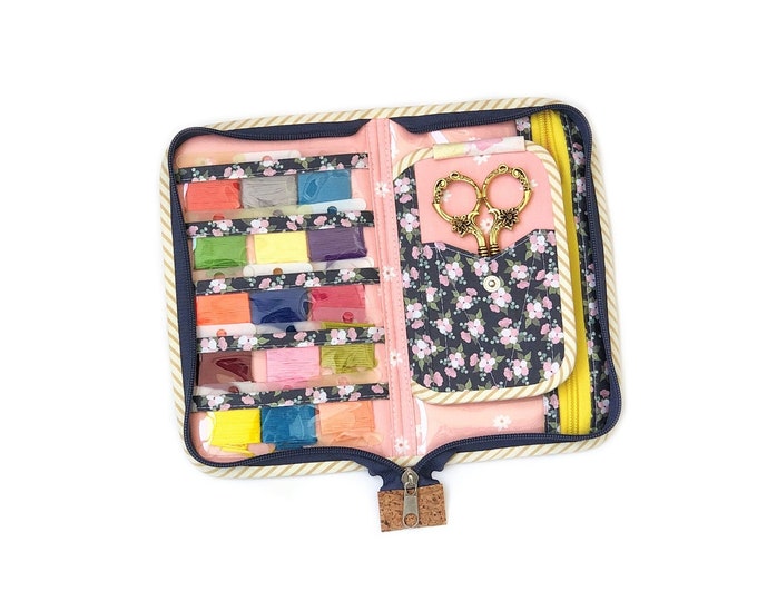 Compact Hand Embroidery Organizer, Cross Stitch Tools Case - Etsy