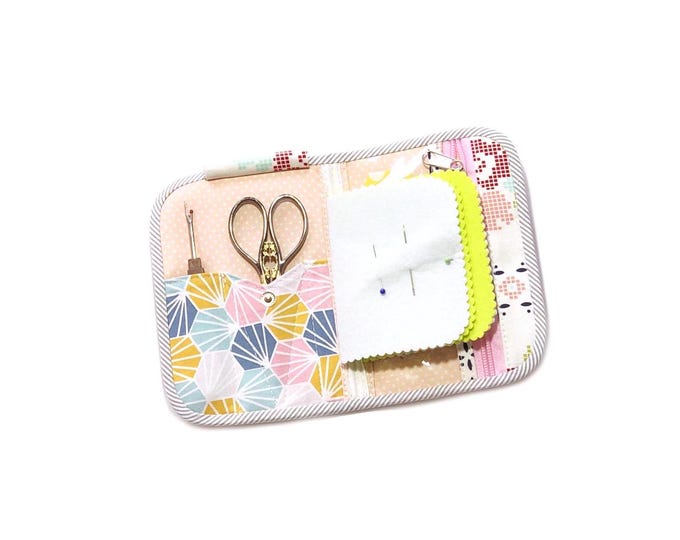 Light Blue Compact Travel Sewing Kit, Roll-up Sewing Organizer - Etsy
