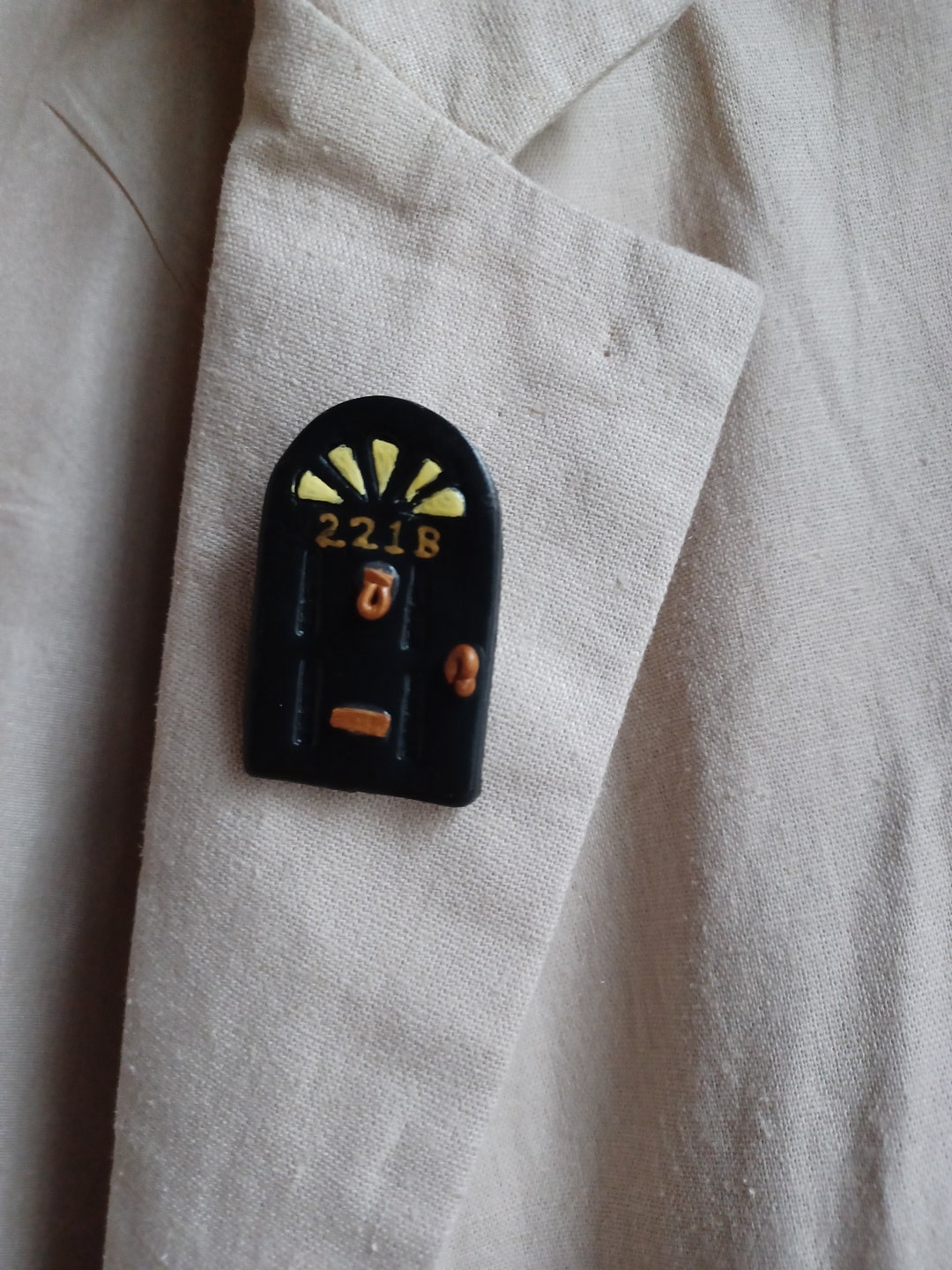 Sherlock Holmes 221B Door Lapel Pin - Etsy