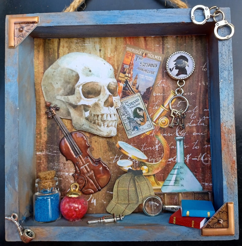 Sherlock Holmes Shadow Box - Etsy