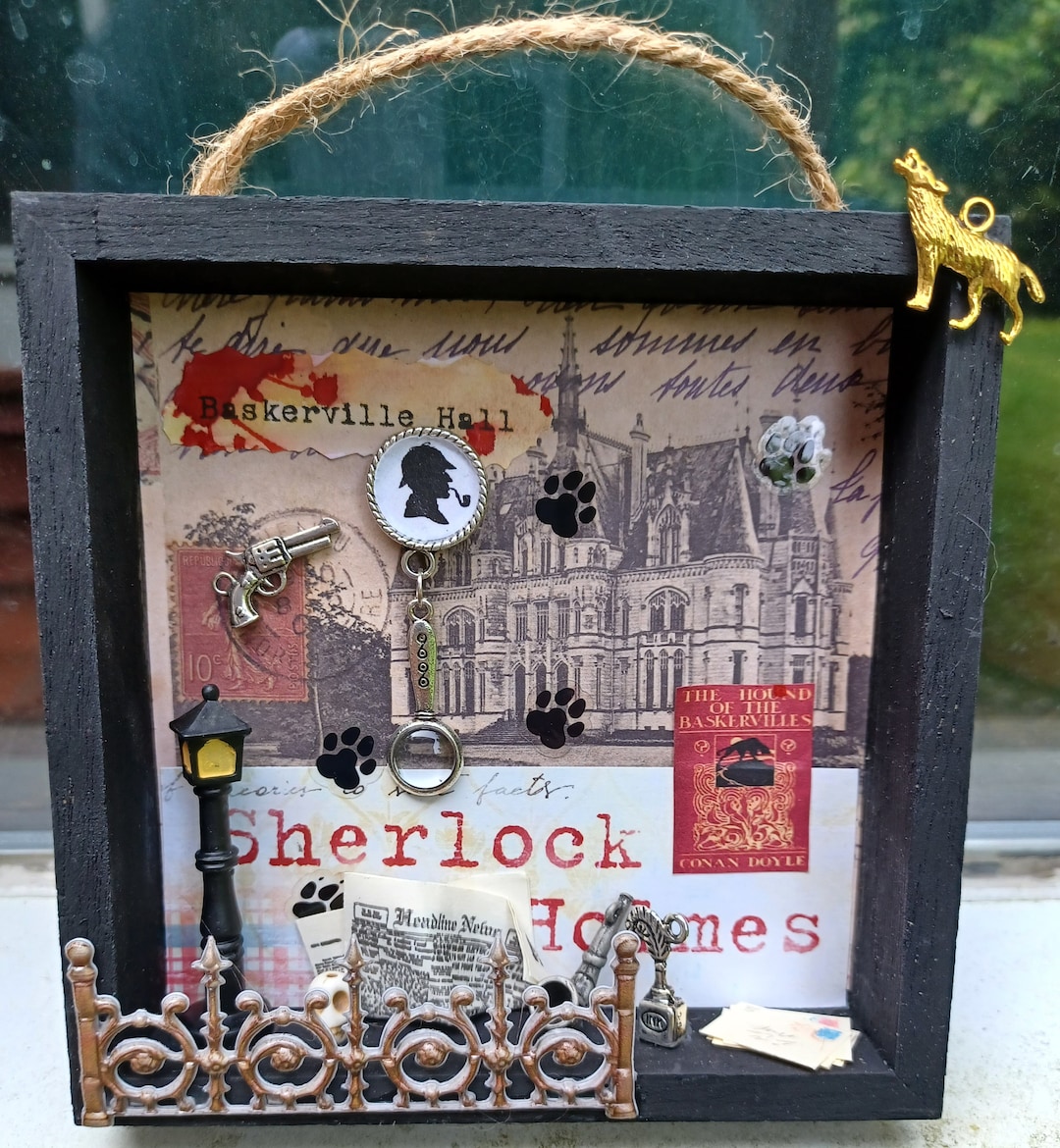 Sherlock Holmes Shadow Box - Hound of the Baskervilles - Etsy