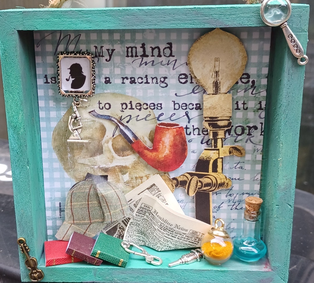 Sherlock Holmes Shadow Box - Etsy