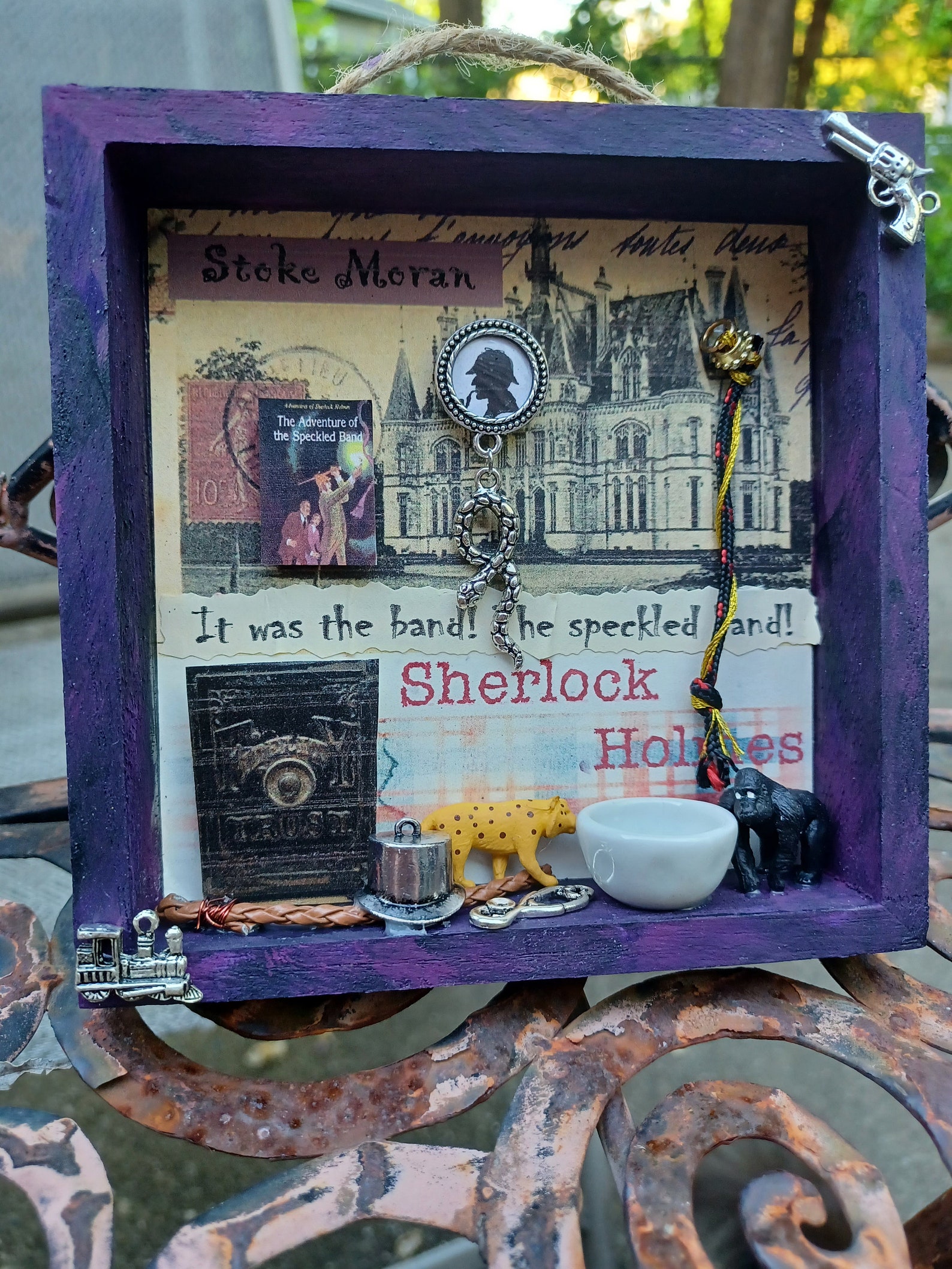 Sherlock Holmes Speckled Band Shadowbox - Etsy