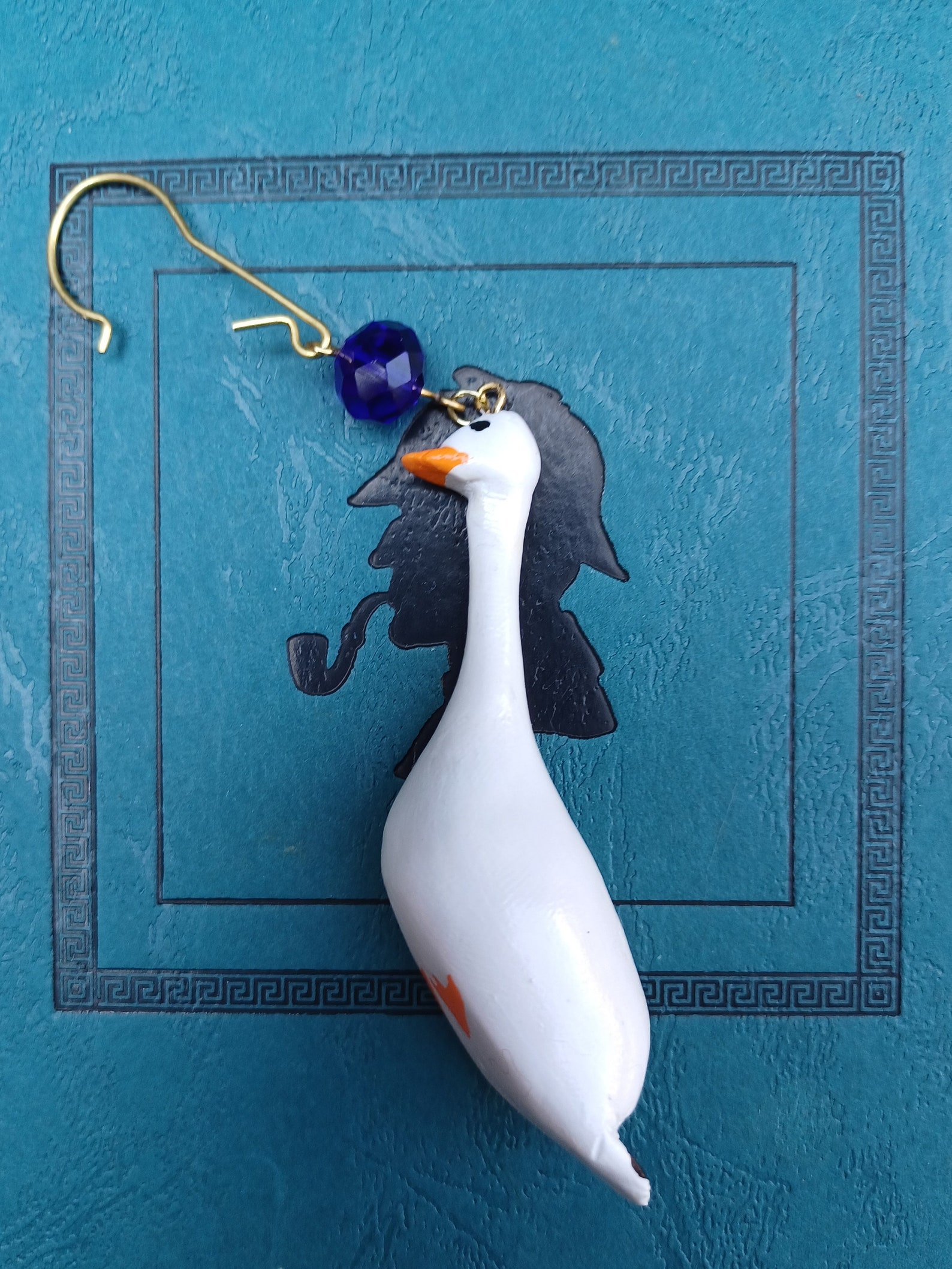 Sherlock Holmes -- Blue Carbuncle Goose Christmas Ornament - Etsy