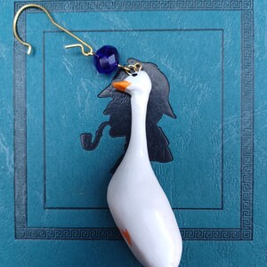 Sherlock Holmes -- Blue Carbuncle Goose Christmas Ornament - Etsy