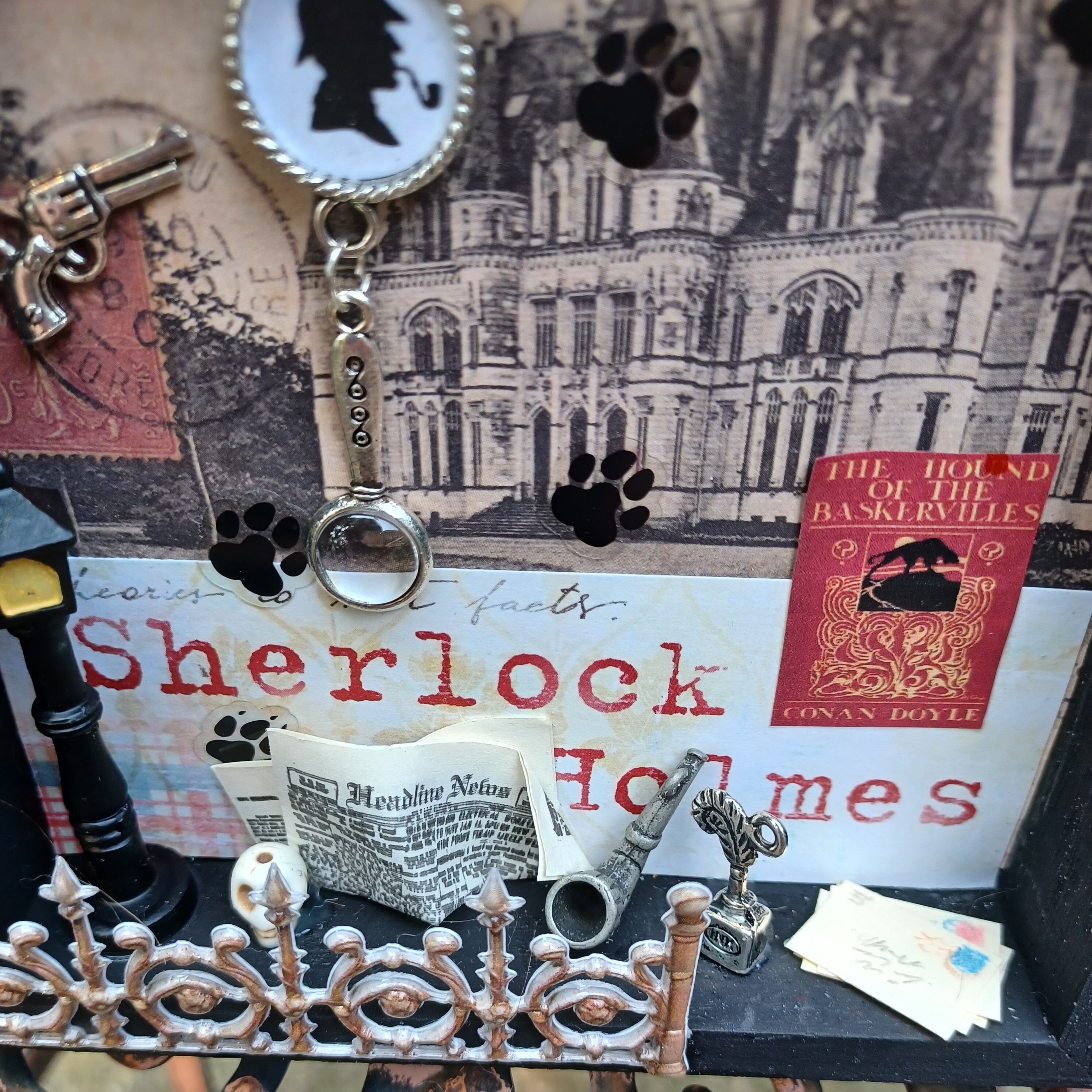Sherlock Holmes Shadow Box Hound of the Baskervilles - Etsy