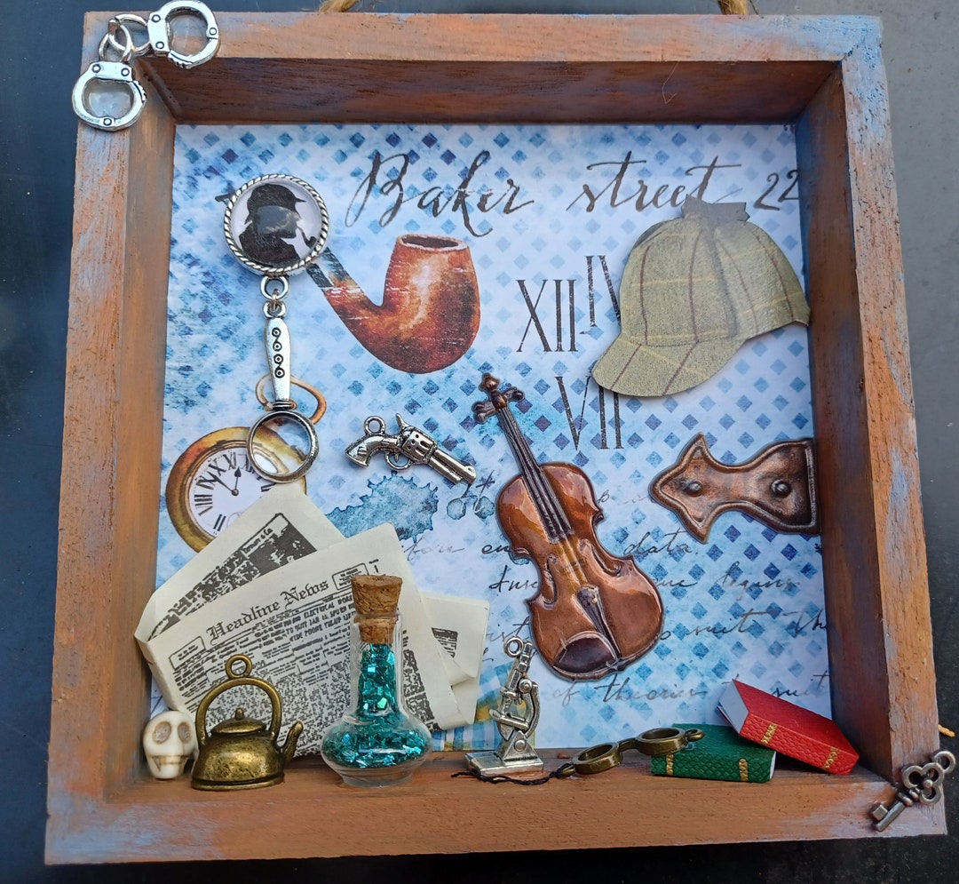 Sherlock Holmes Shadow Box - Etsy