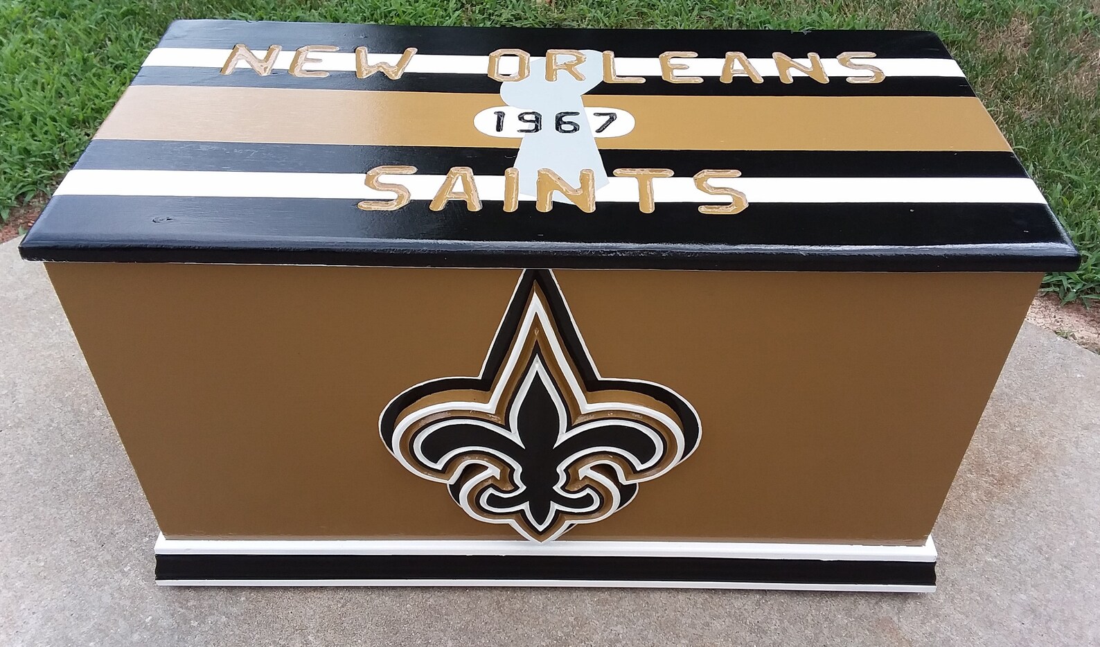 New Orleans Saints inspired Large Storage Box. - Etsy