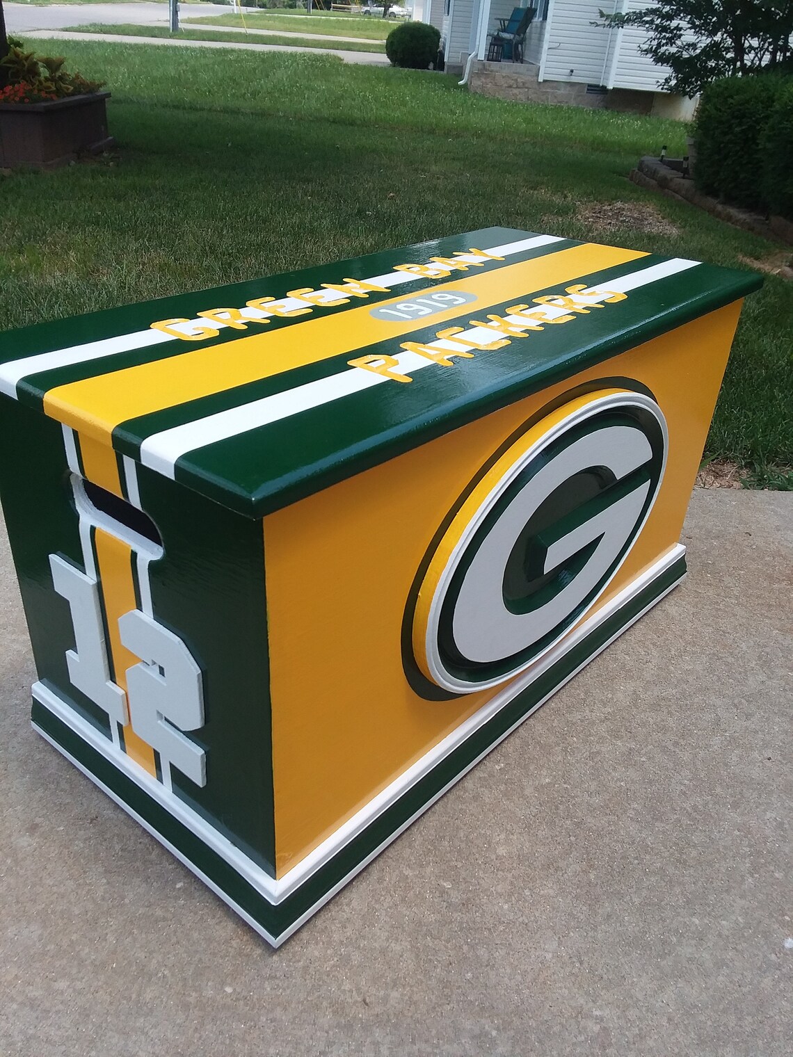 Green Bay Packers Storage Box, Packers Man Cave Box - Etsy