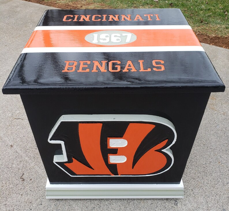 Cincinnati Bengals inspired Small Storage Box Bengals Man - Etsy